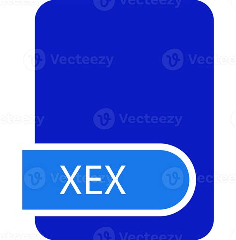 Creative Xex File Format Icon With Contour Graphic 57326150 Png