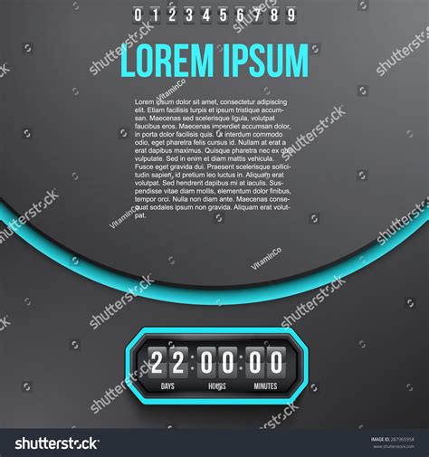 Creative Background Coming Soon Countdown Timer Stock Vector Royalty Free 287965958 Shutterstock