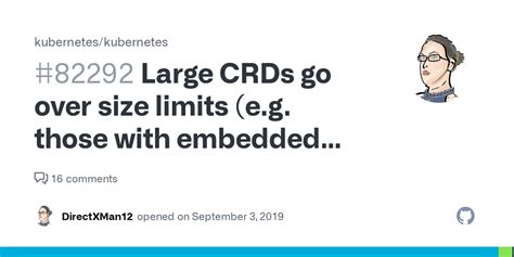 Large Crds Go Over Size Limits Eg Those With Embedded Podspecs · Issue 82292 · Kubernetes