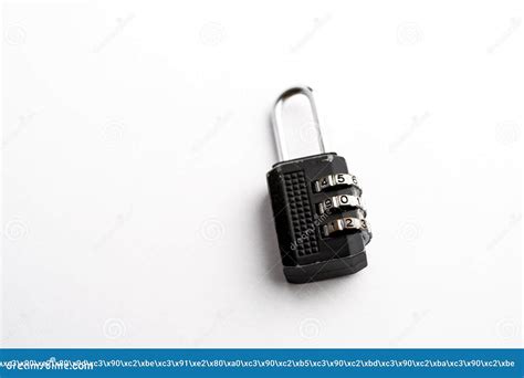Locker With A Pin Code Isolated On White Background Stock Image Image