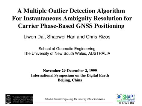 Pdf A Multiple Outlier Detection Algorithm For Instantaneous Ambiguity Resolution For Carrier