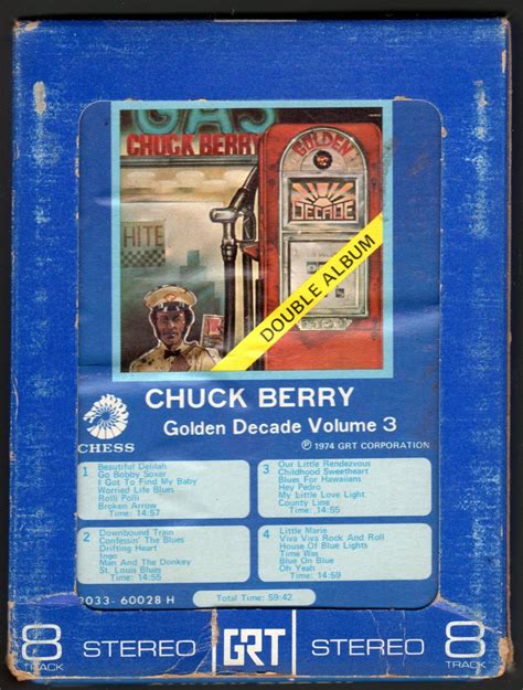 Chuck Berry Golden Decade Vol 3 1974 Grt A14 8 Track Tape