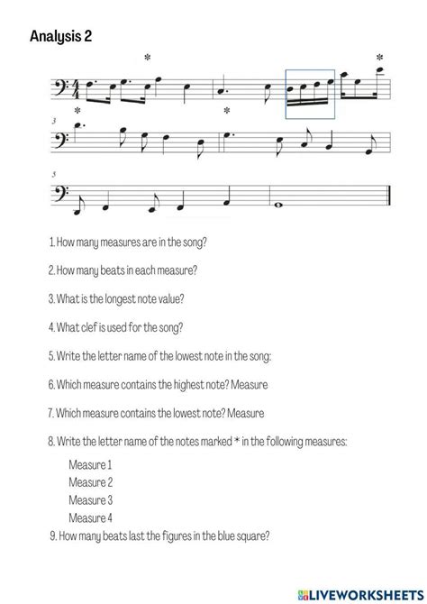 Score Analysis Worksheet Live Worksheets Worksheets Library