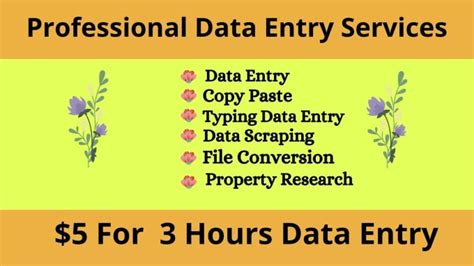Do Fastest Data Entry Copy Paste Typing Work Data Scraping By Excel Data Fiverr