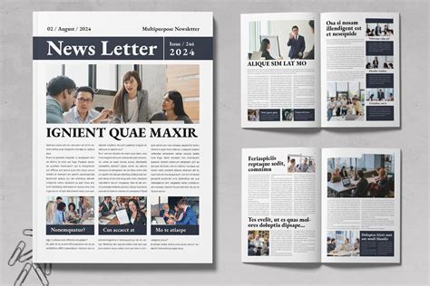 Newsletter Layout Creative Market