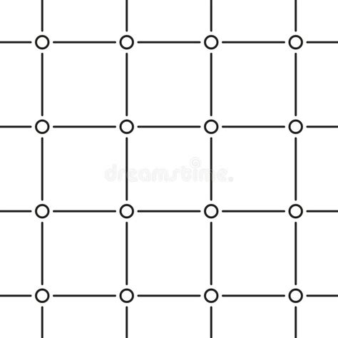 Circles Grid Stripped Seamless Pattern Stock Vector Illustration Of Endless Repeat