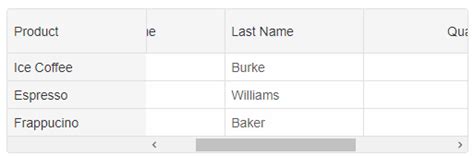 Column Reorder Grid Component