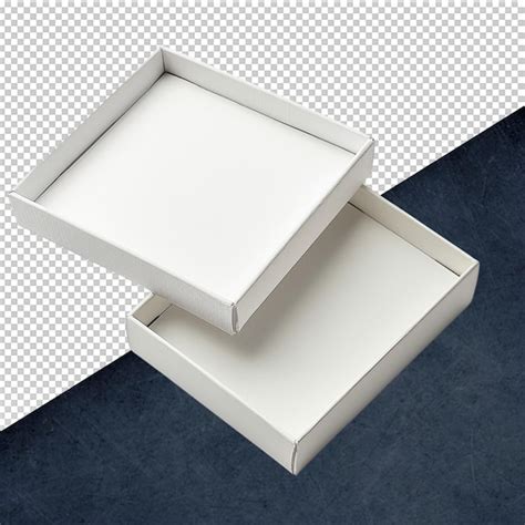 A White Box With A Blank White Box On The Bottom Premium Ai Generated Psd