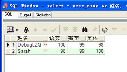 PL SQL 实现行列转换 DebugLZQ 博客园