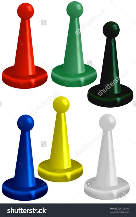 Game Piece Clip Art 7500 Board Game Pieces Stock Illustrations