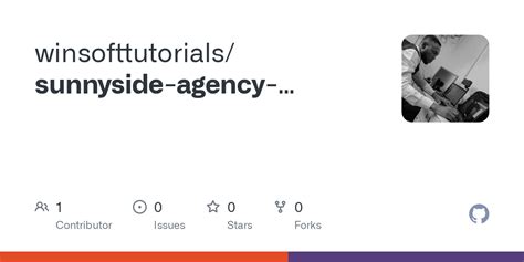 github winsofttutorials sunnyside agency landing page main