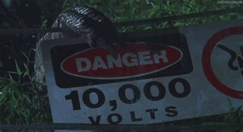 High Voltage Warning — Jurassic Park 10000v  Abyss