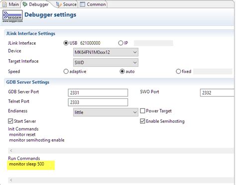 solved segger j link debugging problem nxp community