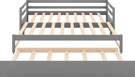 Buy Meritline Extendable Daybed With Trundle Solid Wood Twin Or Double