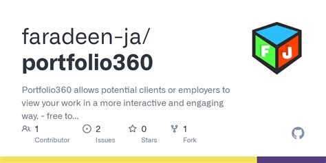 Github Faradeen Ja Portfolio360 Portfolio360 Allows Potential