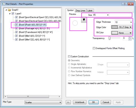 Help Online Tutorials Symbol Plot With Size And Colormap From Other