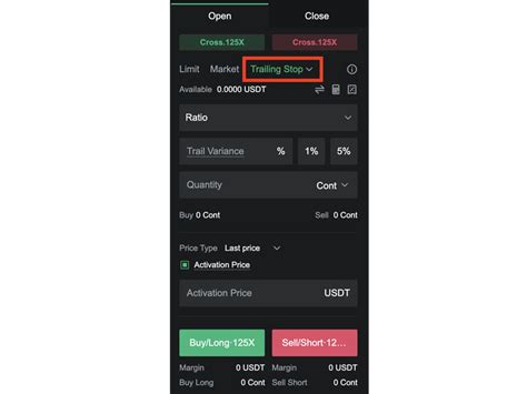 Hướng dẫn Hoạt động của Lệnh Trailing Stop