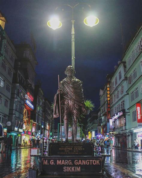 Mg Marg Gangtok At Night