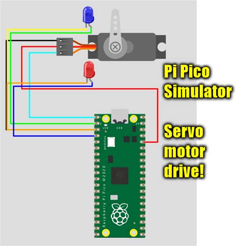 Raspberry Pi Pico Simulator Driving Servo Motor Using Pi Pico Raspberry Pi Maker Pro