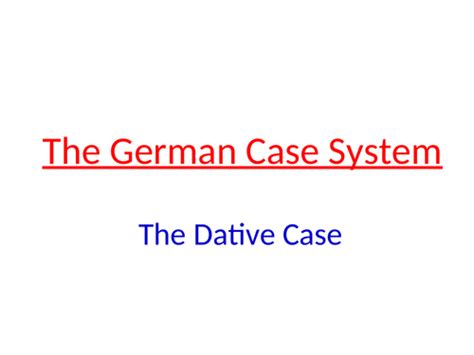 04 German Dative Case For Indirect Object Noun And Pronoun Word