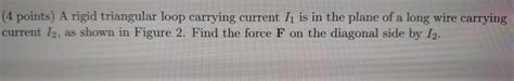 Solved 4 Points A Rigid Triangular Loop Carrying Current