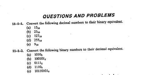 Solved QUESTIONS AND PROBLEMS Convert The Following Chegg