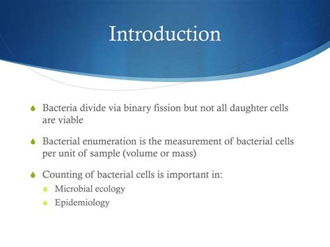 Ppt Bacterial Enumeration Powerpoint Presentation Free Download Id