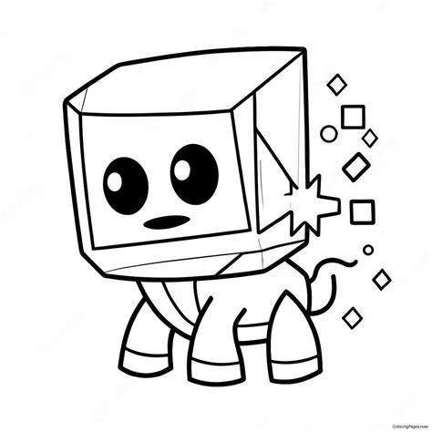 Geometry Dash Character Coloring Page 9046 7400