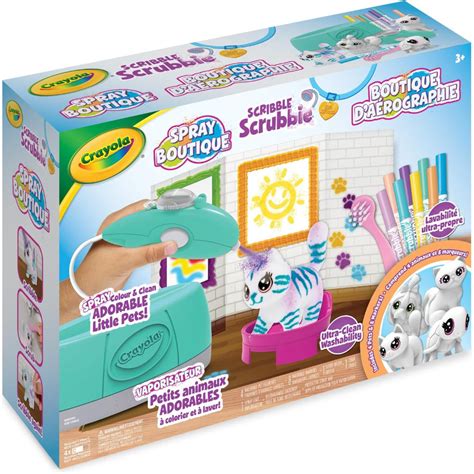 Crayola Scribble Scrubbie Pets Spray Boutique Play Set — Toycra