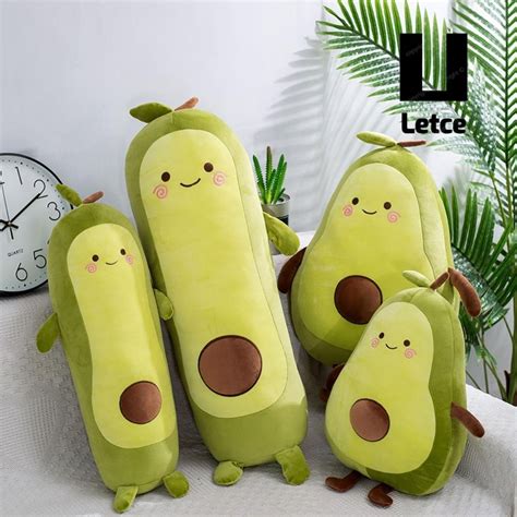 Letce Green Giant Toy Avocado Sleeping Stuffed Fruit Avocado Doll