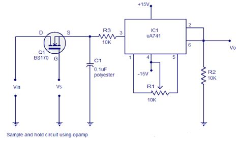 Simple And Hold Circuit Using Op Circuits Diagram