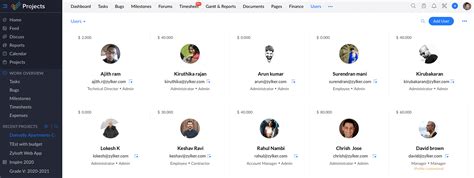 建筑项目管理软件 Zoho Projects