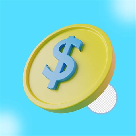 Premium Psd Coin 3d Icon Rendering