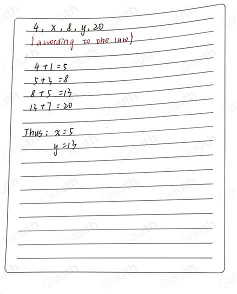 solved 4 x 8 y 20 solve for x and y [algebra]