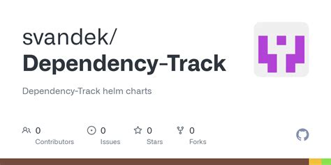 GitHub Svandek Dependency Track Dependency Track Helm Charts