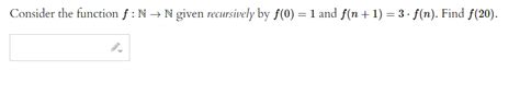 Solved Consider The Function F NN Given Recursively By Chegg