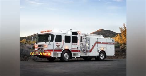 Mesa Arizona Fire Fighters Unveil E One All Electric Truck Energy Tech