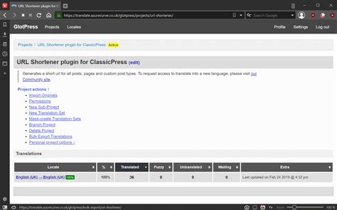 translating a classicpress plugin with glotpress export translations