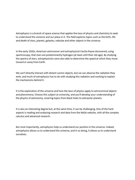 Astrophysics Information Pdf