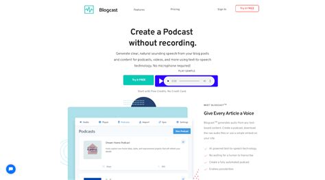 Blogcast Turn Your Blog Posts Into Professional Audio With Ai
