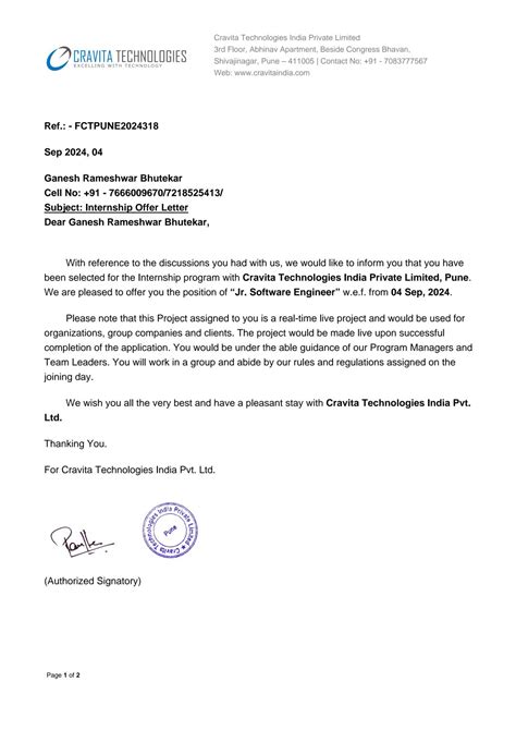 Ganesh Bhutekar On Linkedin Hello Connections Im Glad To Share That I Got An Internship