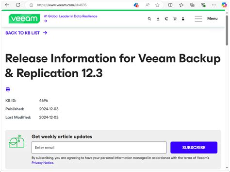 How To Upgrade Veeam Backup And Replication To V1230310 Cary Sun