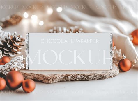 Chocolate Wrapper Mockup Chocolate Bar Wrapper Mockup Chocolate