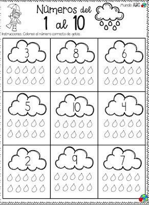 Tarjetas De Número Para Remarcar Educación De Infancia Actividades