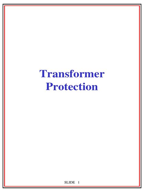 Transformer Protection Calculations Pdf Pdf Transformer Power Physics
