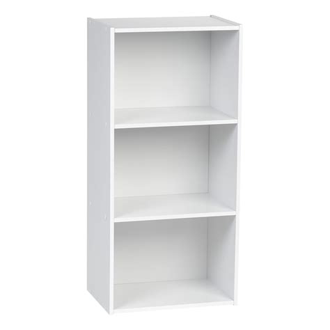 Iris 3 Tier Wood Storage Shelf White