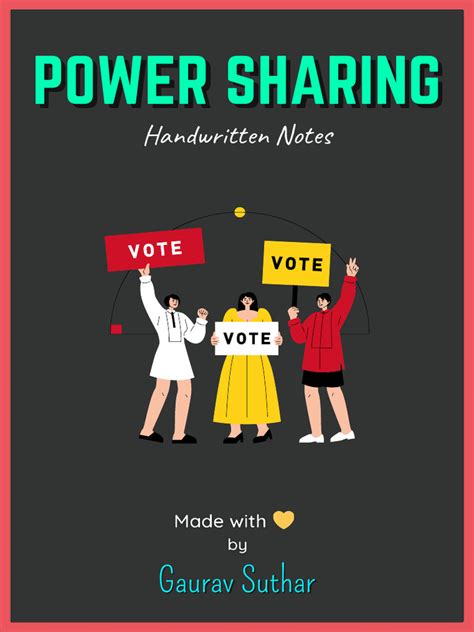 Power Sharing Notes By Gaurav Suthar Pdf Bharatiya Janata Party Elections