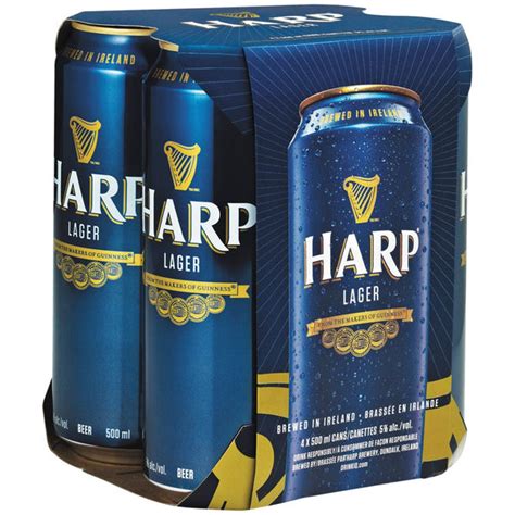 Harp Lager 4x500ml 5 Alcool — Delivurr