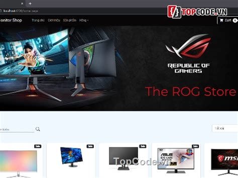 dự án website shop bán màn hình single page application sử dụng java spring boot angular