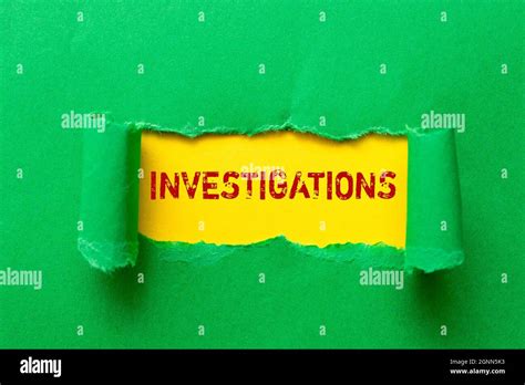 Hand Writing Sign Investigations Business Approach The Formal Action Or Systematic Examination